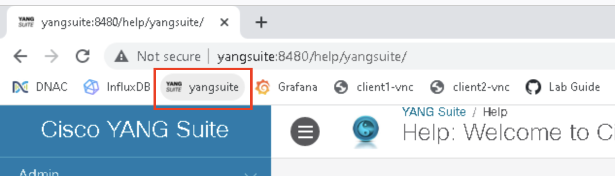 Connect Yang Suite To The Infrastructure Using Yang Suite Model Driven Telemetry And The Tig