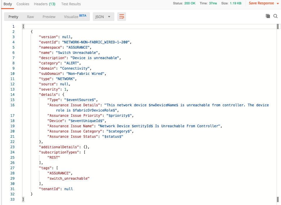 Cisco DNA Center Release 1.3.1+ - Event Management - Getting Started ...