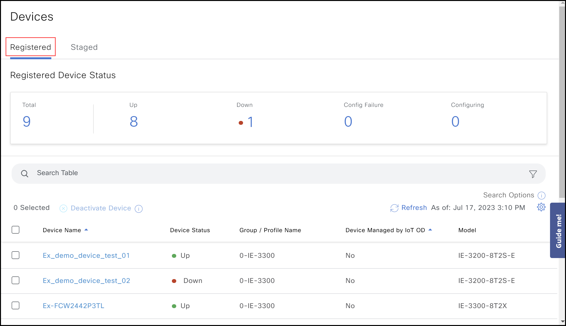 Device Inventory - Cisco IoT Operations Dashboard - Cisco DevNet