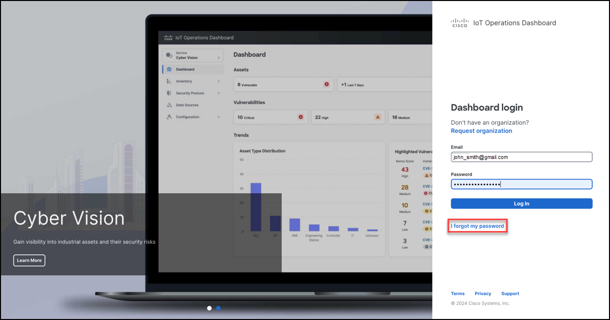 Cisco SSO Login Experience - Cisco IoT Operations Dashboard - Cisco DevNet