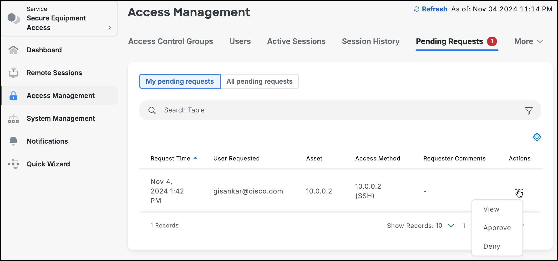 Manage remote sessions - Cisco IoT Operations Dashboard - Cisco DevNet