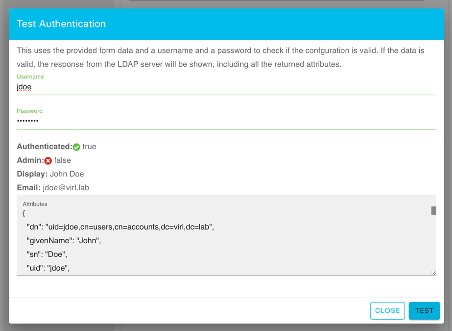 Configuring LDAP Authentication - Cisco Modeling Labs v2.3 - Cisco DevNet