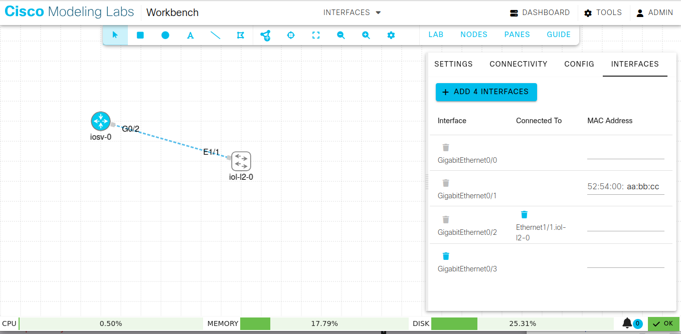 Assigning MAC Adress to Interface - Cisco Modeling Labs v2.8 - Cisco DevNet