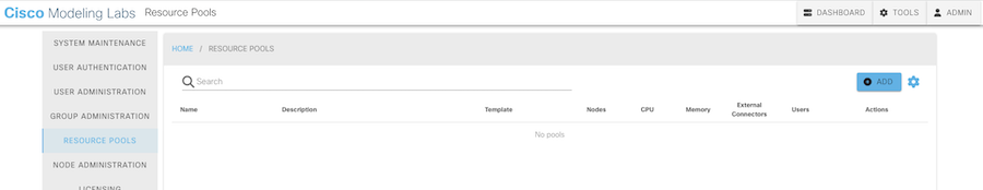 Creating a Resource Pool Template - Cisco Modeling Labs v2.8 - Cisco DevNet Creating a Resource Pool Template - Cisco Modeling Labs v2.8 - Cisco DevNet