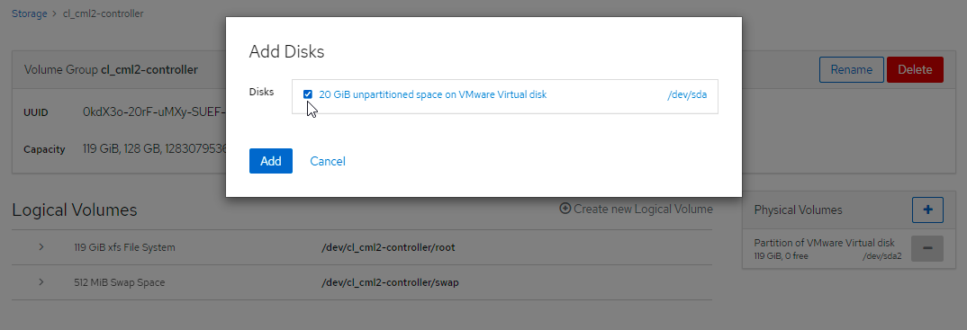 Method 2 Expanding The Existing Virtual Disk Cisco Modeling Labs V2