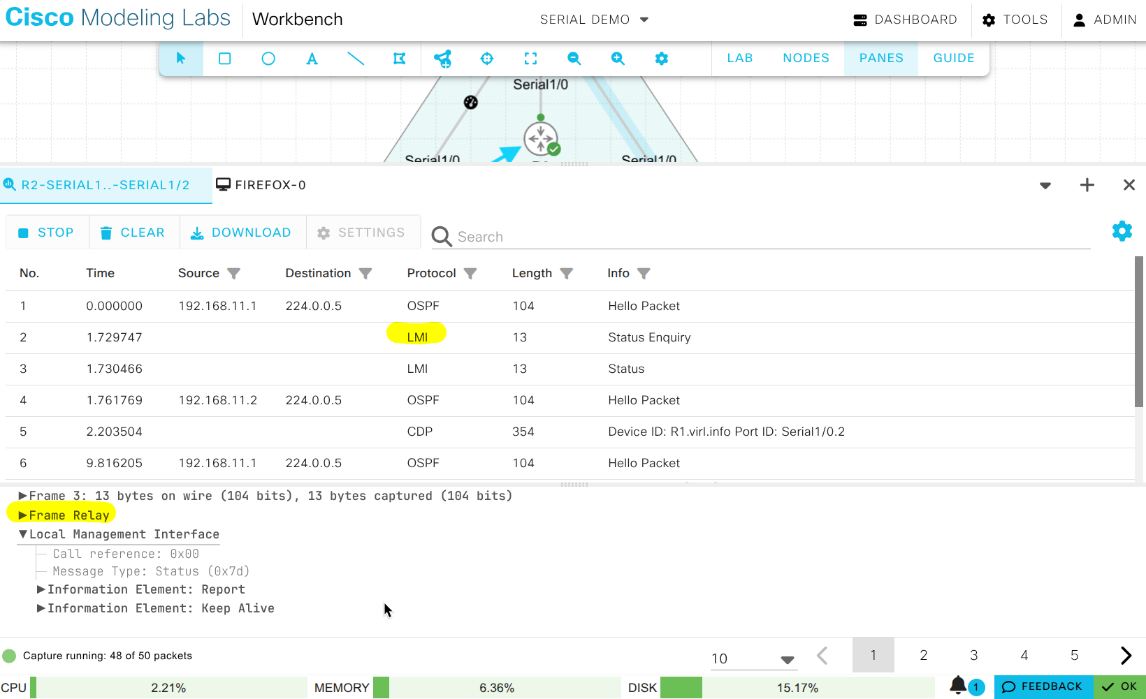 IOL (Serial) - Cisco Modeling Labs v2.9 - Cisco DevNet