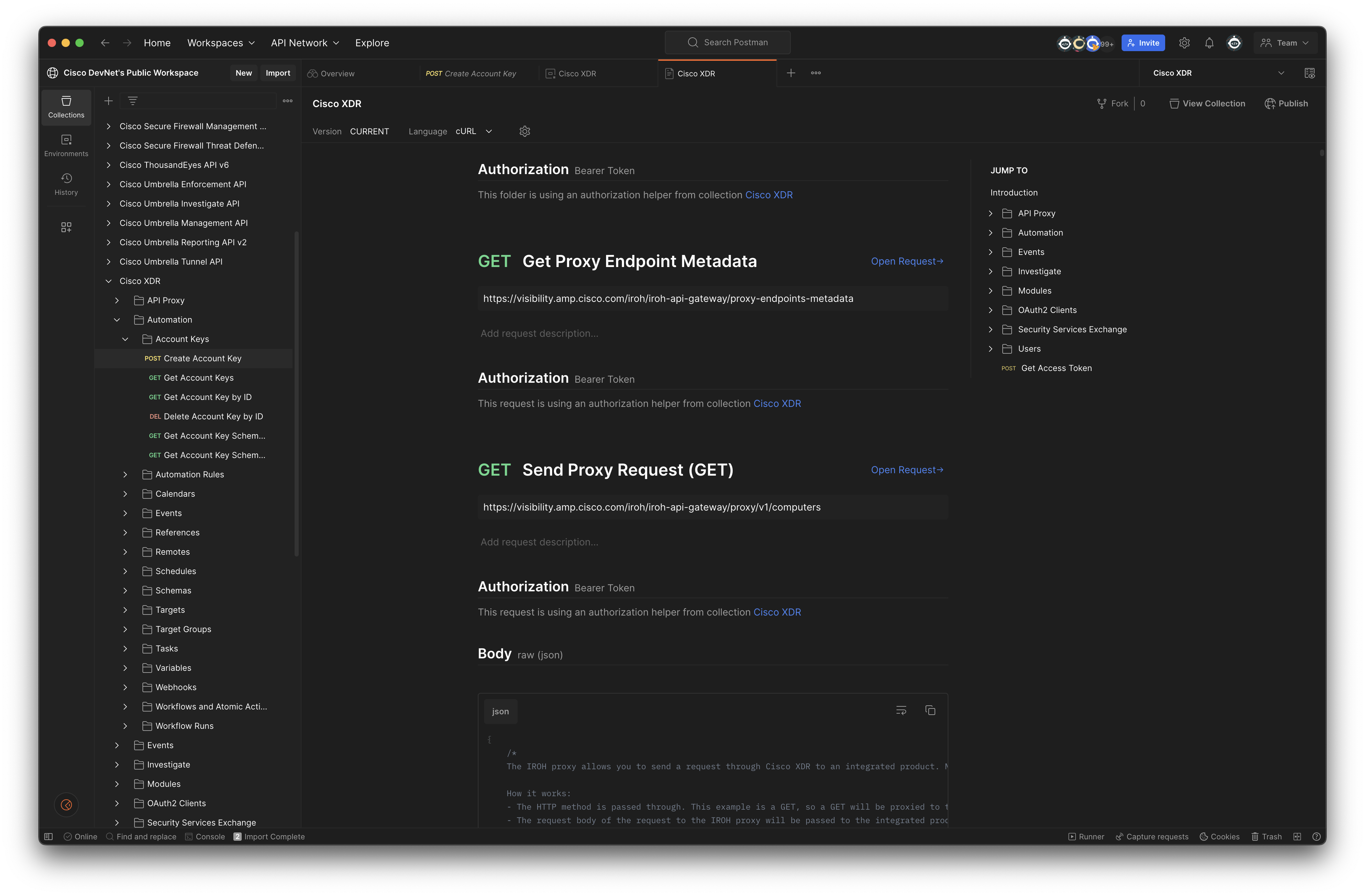 Postman Collection - Cisco XDR APIs - Cisco DevNet