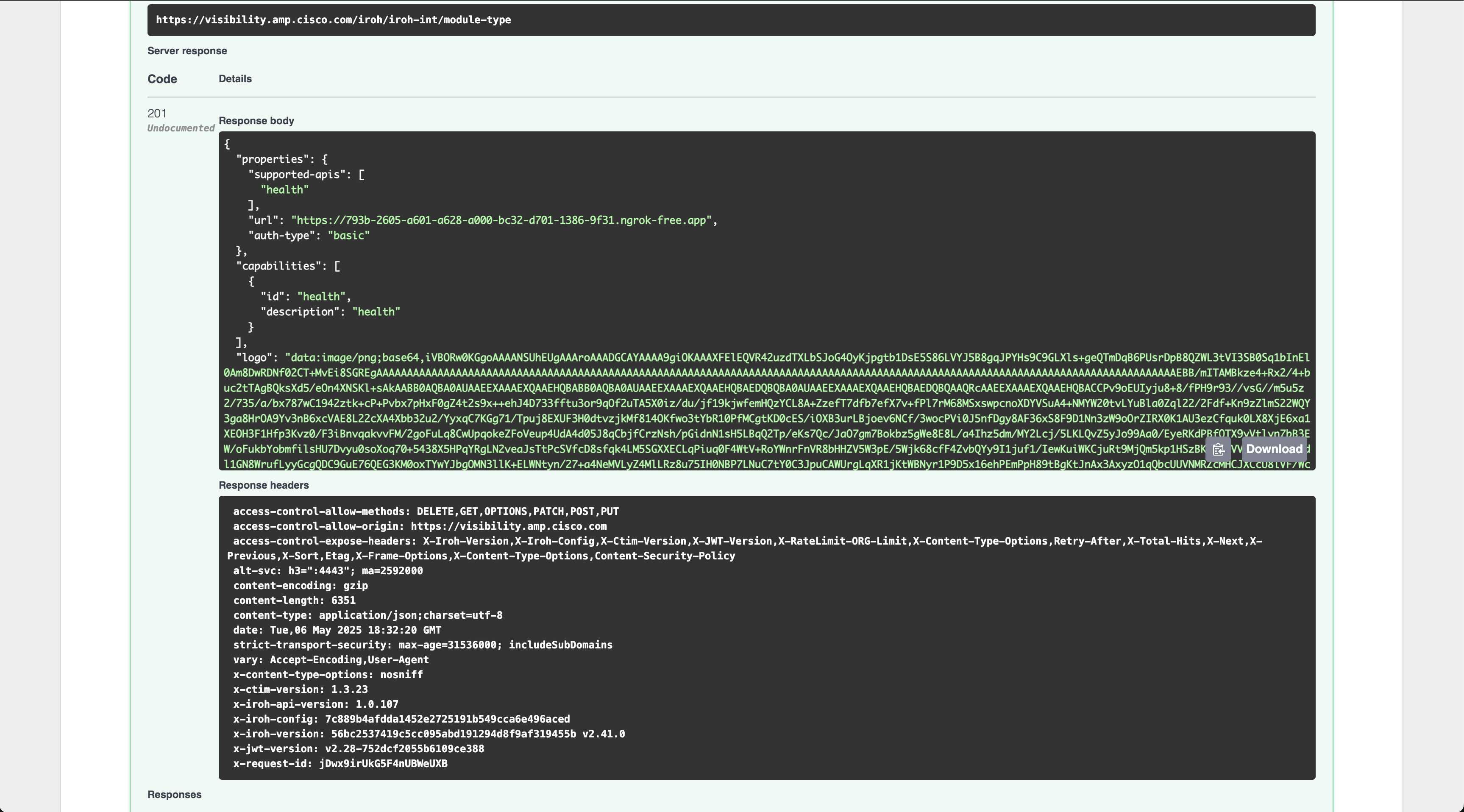 Create a Module Type - Cisco XDR APIs - Cisco DevNet