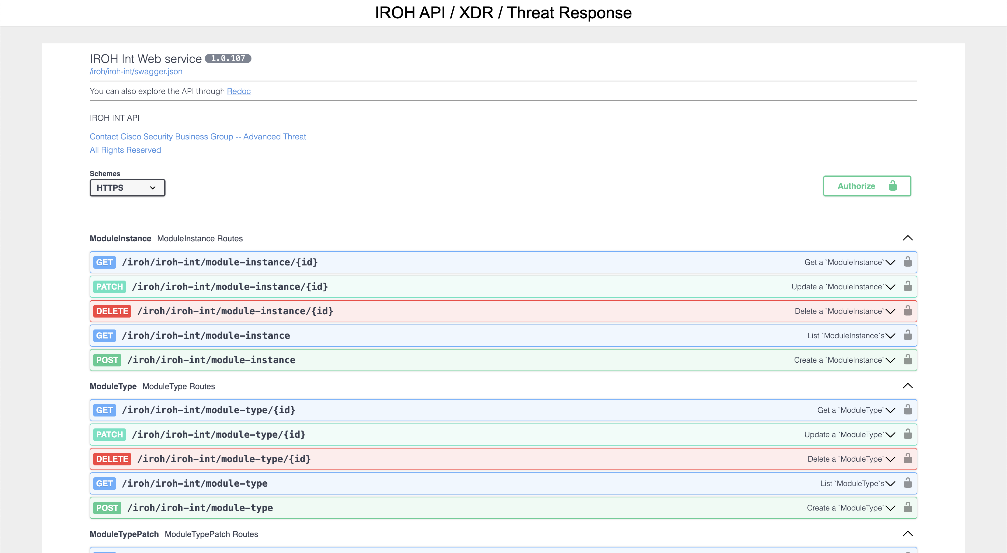 Create a Module Type - Cisco XDR APIs - Cisco DevNet