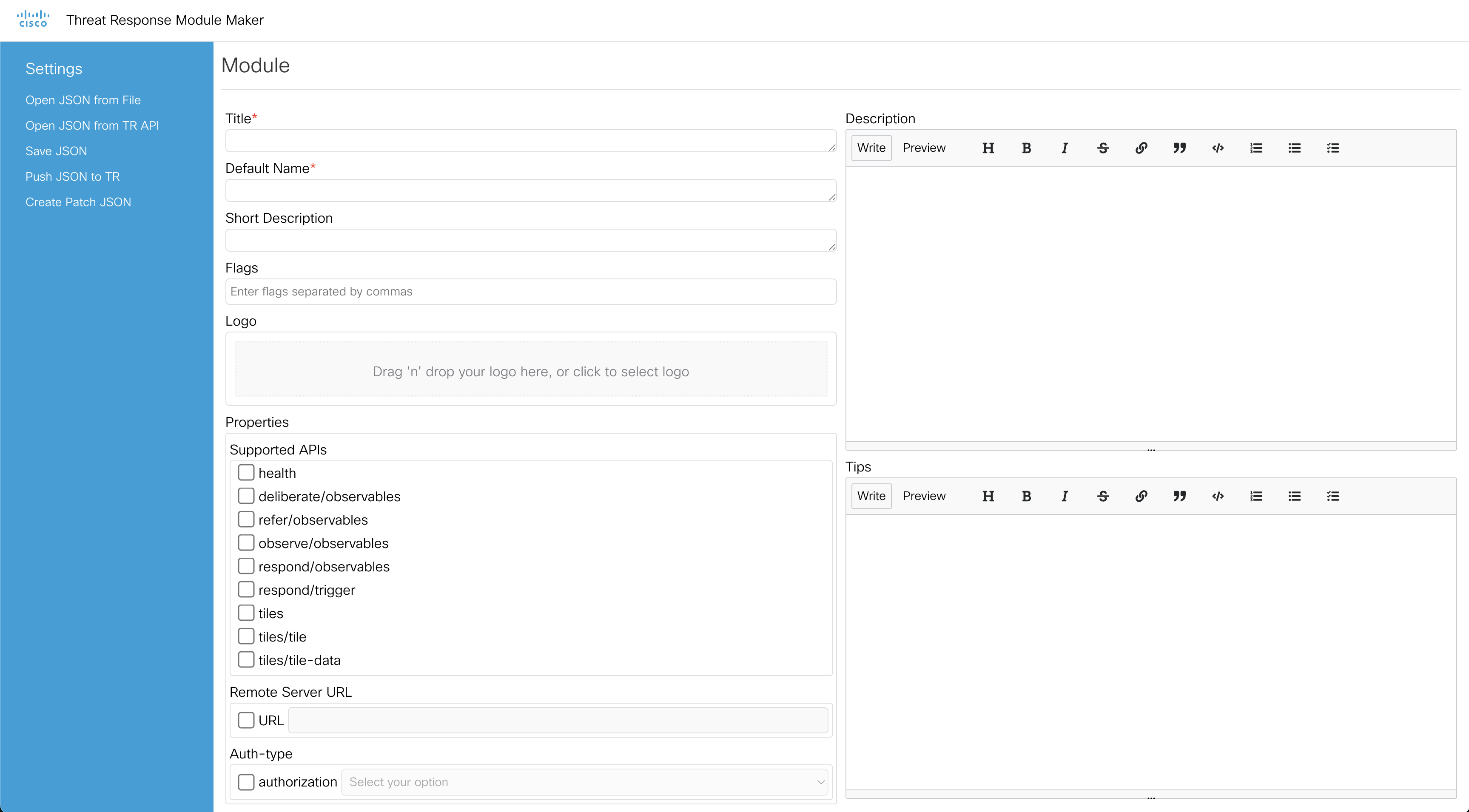 Create a Module Type - Cisco XDR APIs - Cisco DevNet