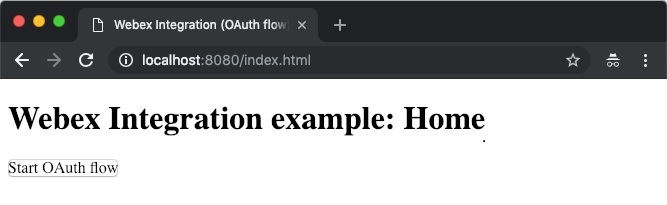 Run an OAuth Integration locally