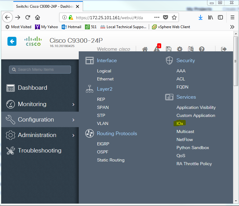 Phase 4 – Connecting to Cisco IOx Local Manager - IOx - Cisco DevNet