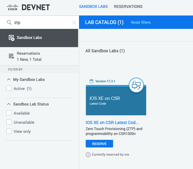 Introduction to ZTP - Introduction to ZTP - Cisco DevNet Learning Labs Center