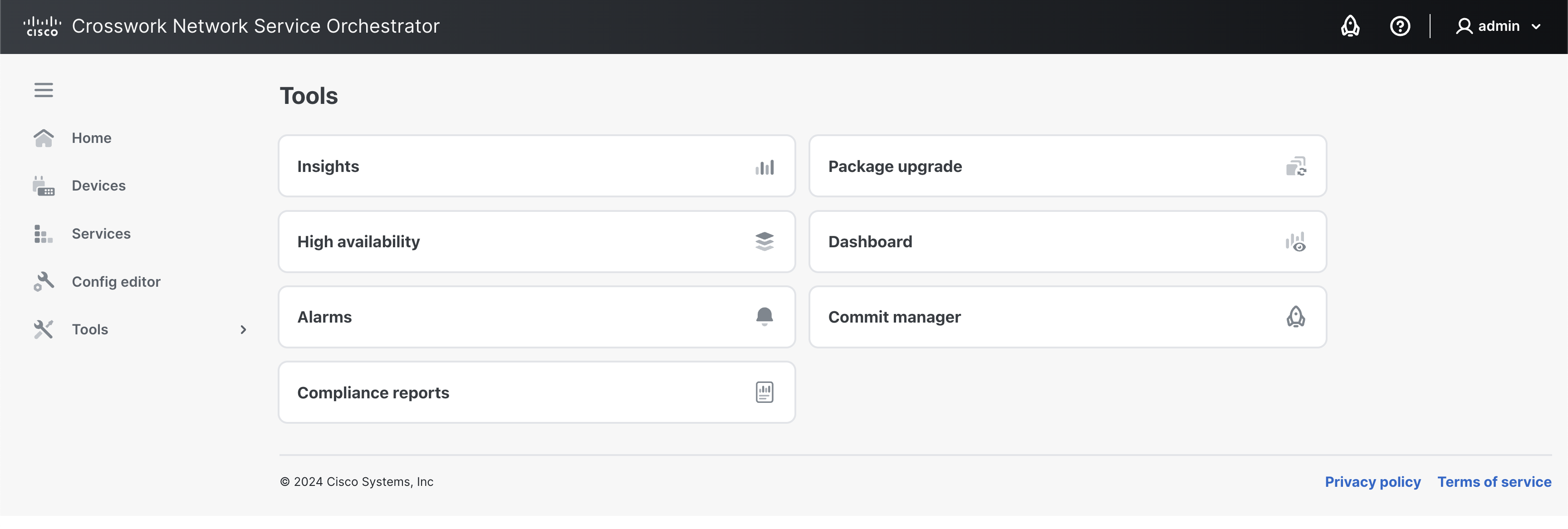 Web User Interface - Network Services Orchestrator (NSO) v6.3 - Cisco DevNet