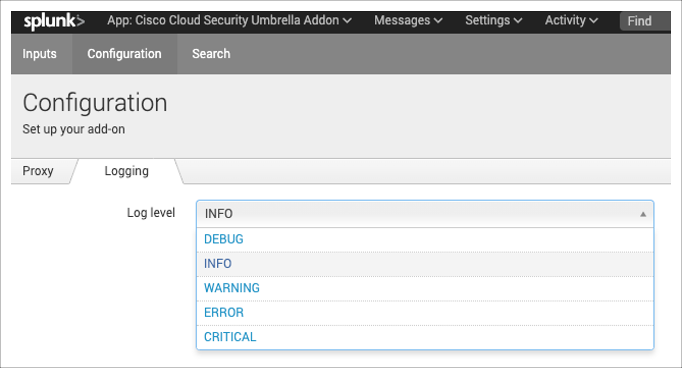 Troubleshooting Guide For The Cisco Cloud Security Add On Or App For